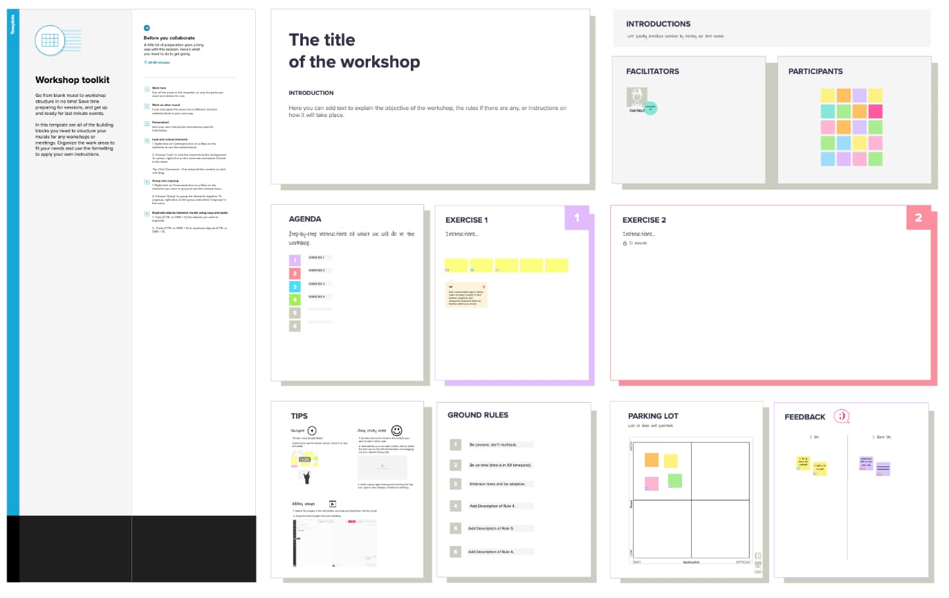 Workshop toolkit template | Mural